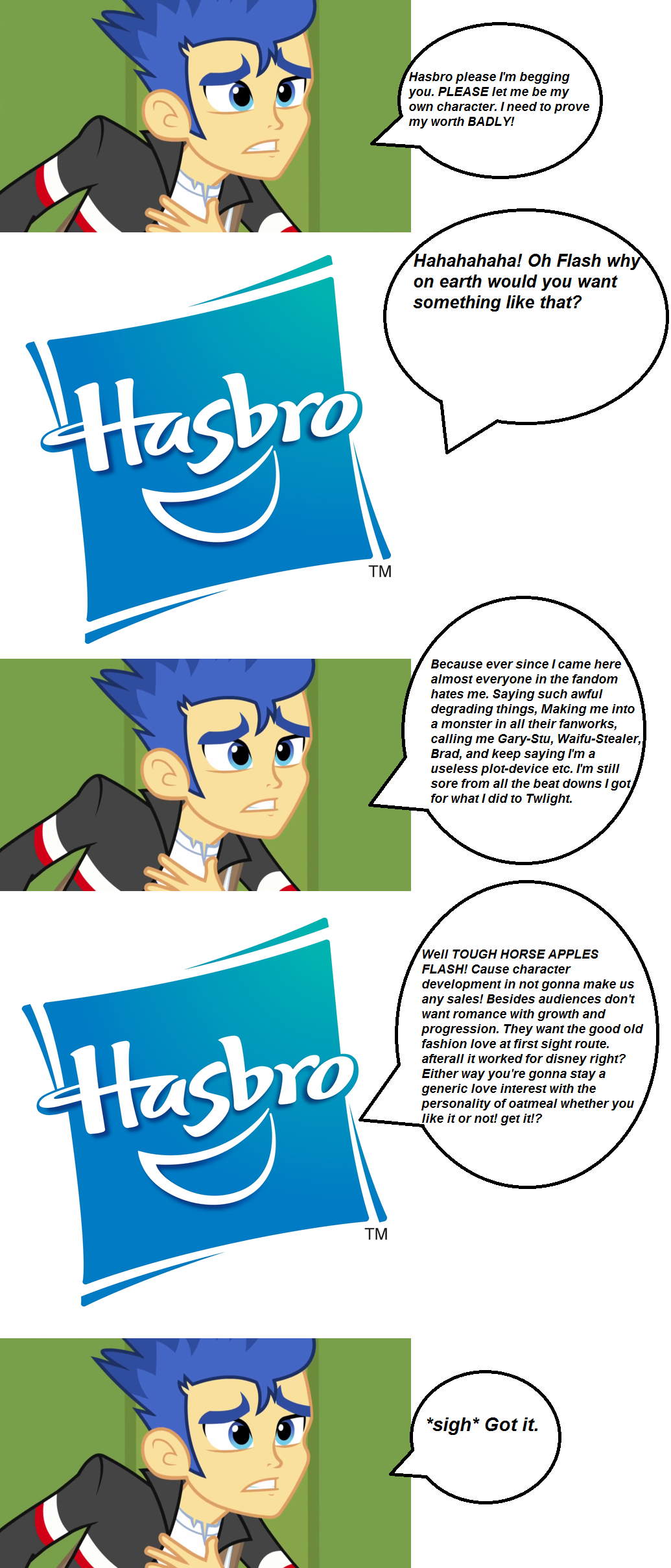 #870747 - safe, screencap, flash sentry, equestria girls, comic, hasbro ...
