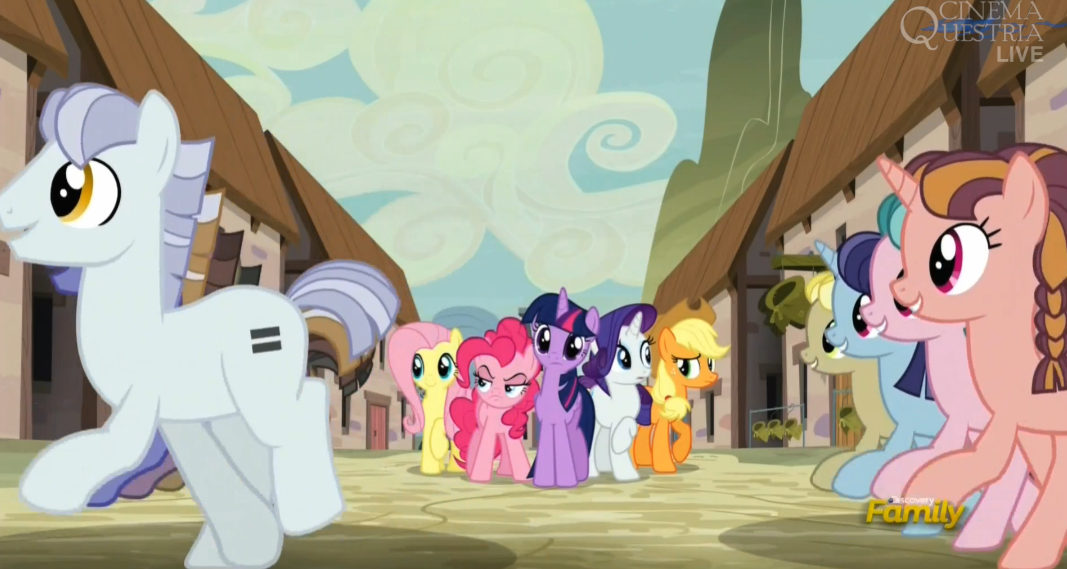 #864532 - safe, screencap, applejack, bacon braids, blueberry frosting ...