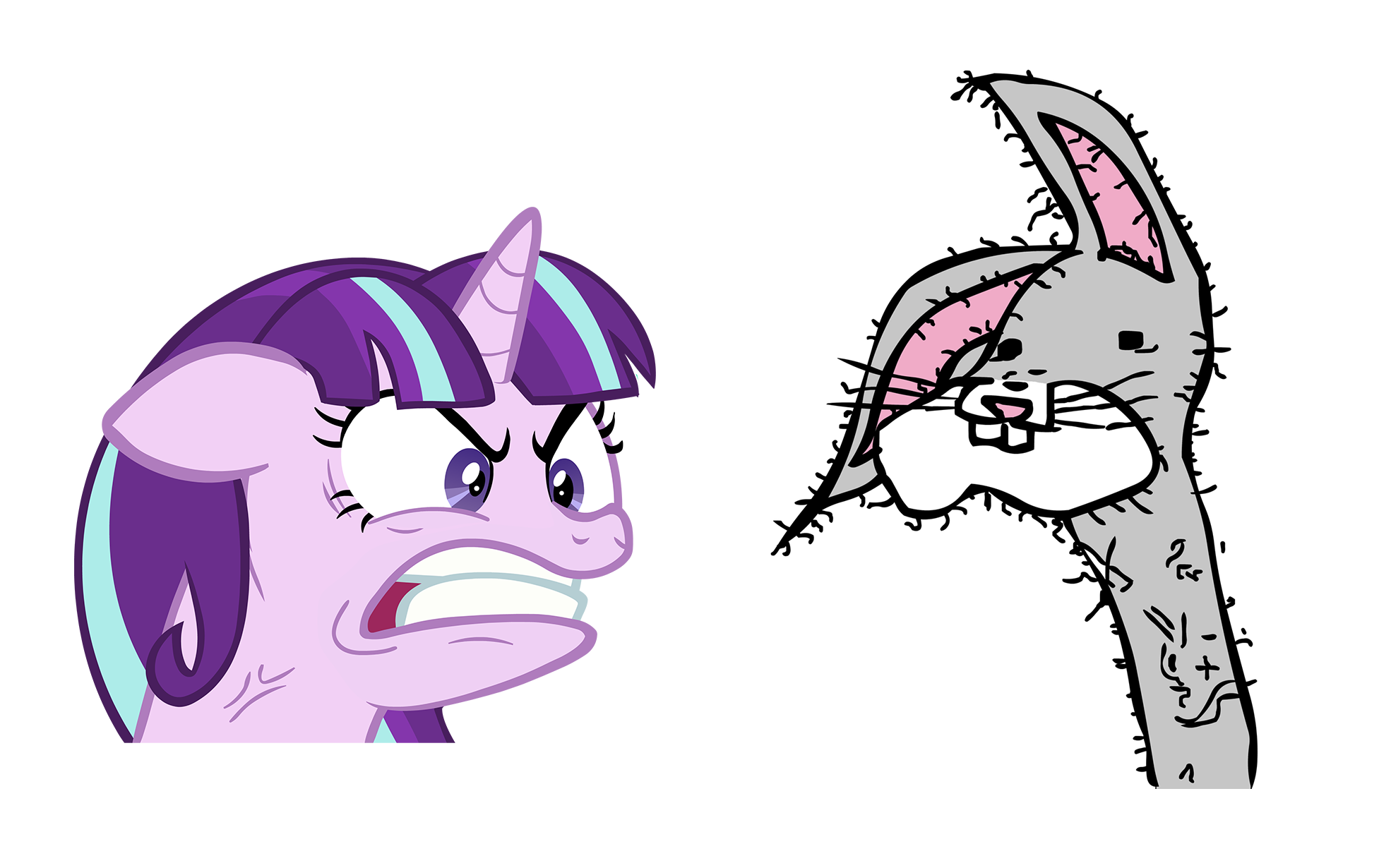 #865532 - safe, starlight glimmer, angry, bogs binny, comparison, dolan ...