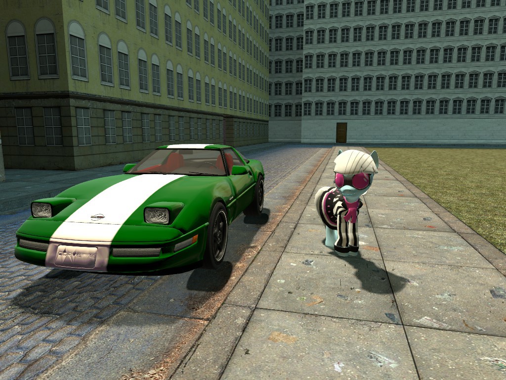 #937139 - safe, photo finish, 3d, car, chevrolet, chevrolet corvette ...