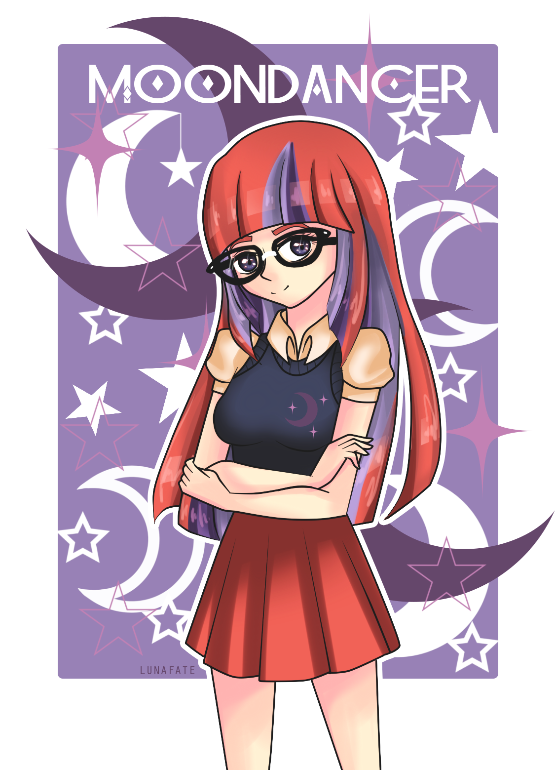 #980474 - safe, artist:lunafate, moondancer, human, amending fences, g4 ...