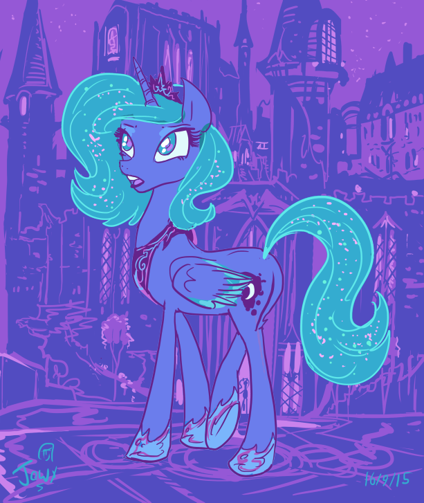 #981074 - safe, artist:jowyb, princess luna, crown, female, jewelry ...