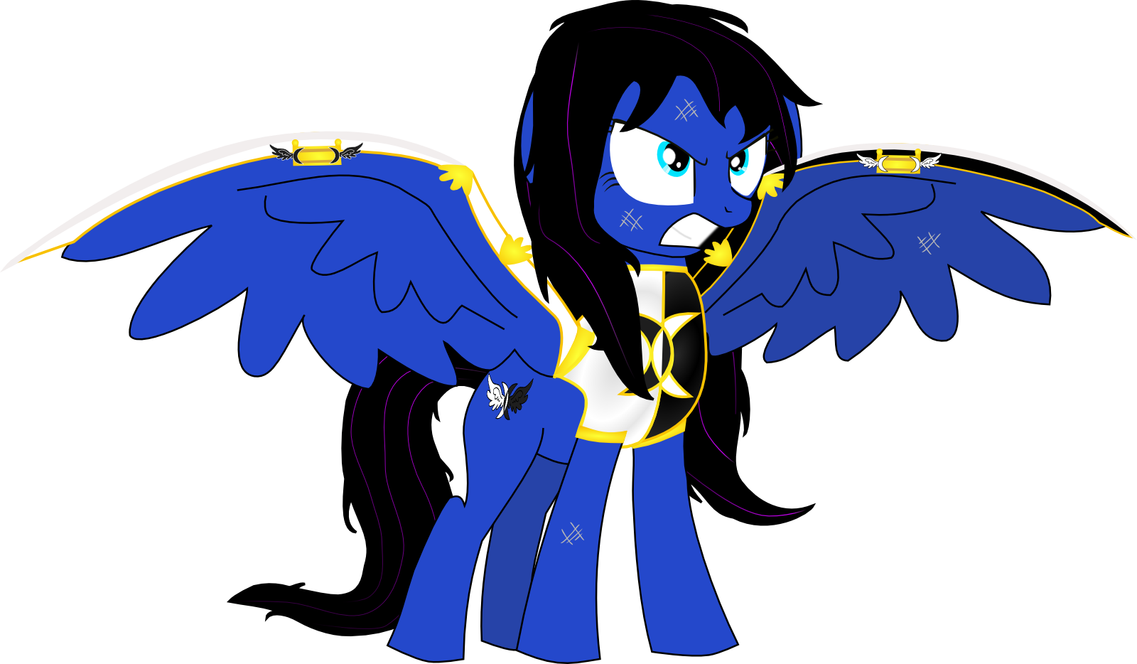 #975620 - safe, oc, oc only, oc:midnight gale, pegasus, pony, armor ...