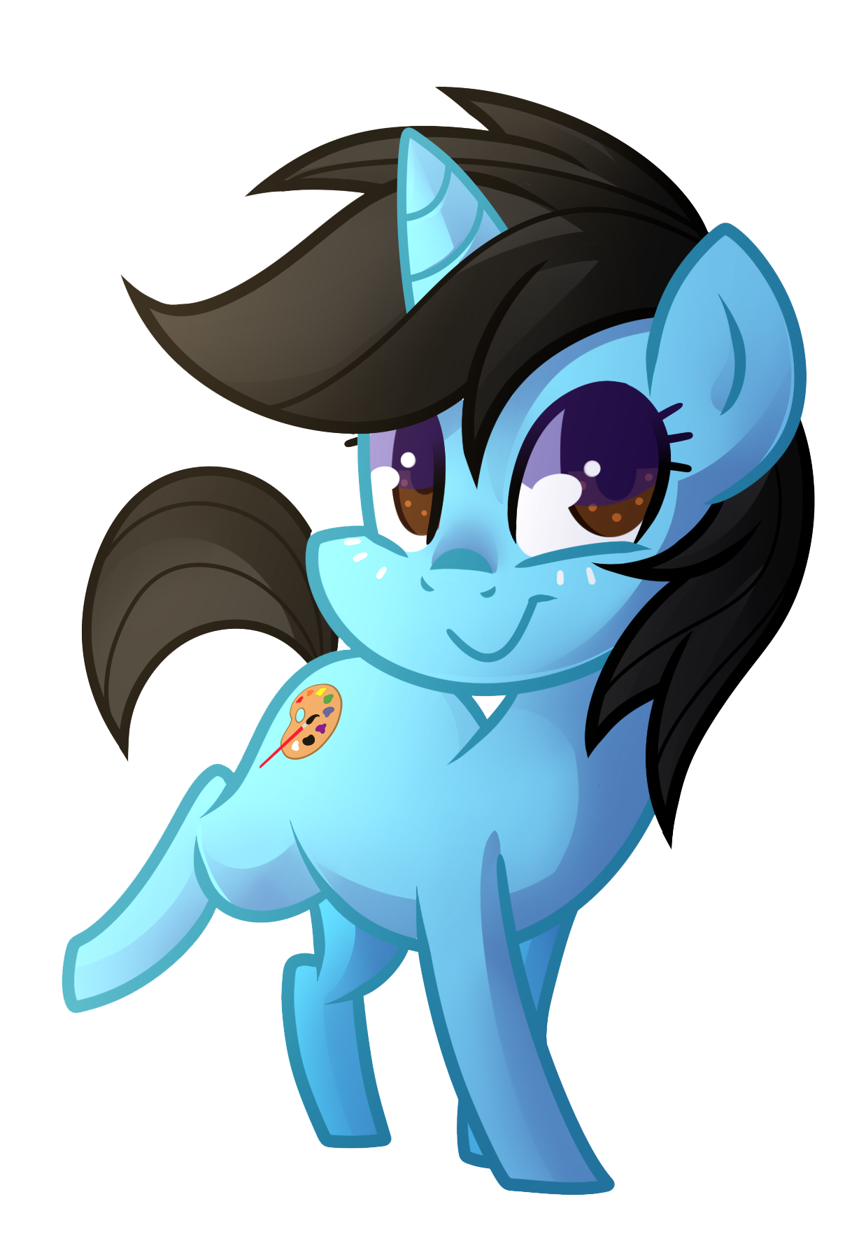 #1069608 - safe, artist:drawntildawn, oc, oc only, oc:andrea, chibi ...