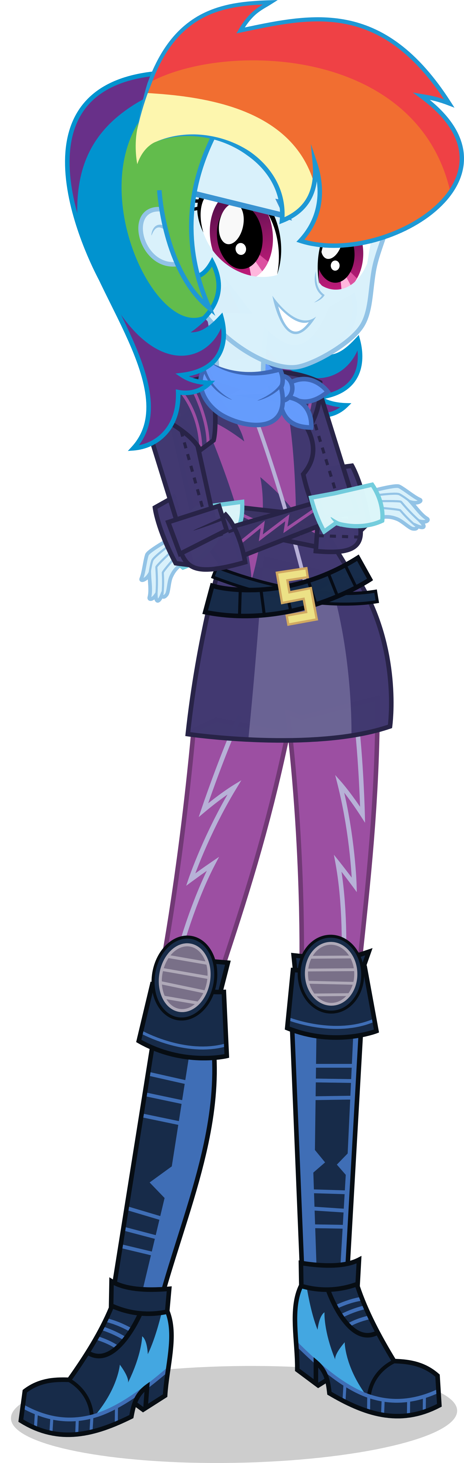 #1074009 - safe, artist:xebck, rainbow dash, equestria girls ...