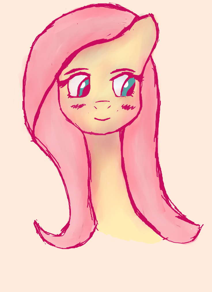 #1059762 - safe, artist:pinkiejay, fluttershy, pony, g4, blushing, bust ...