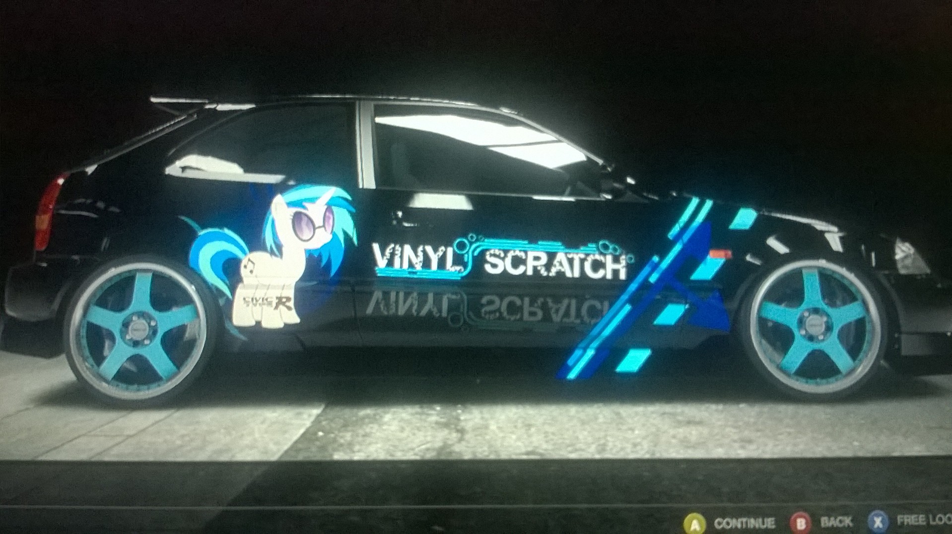 #1269775 - safe, dj pon-3, vinyl scratch, 3d, car, forza motorsport 4 ...