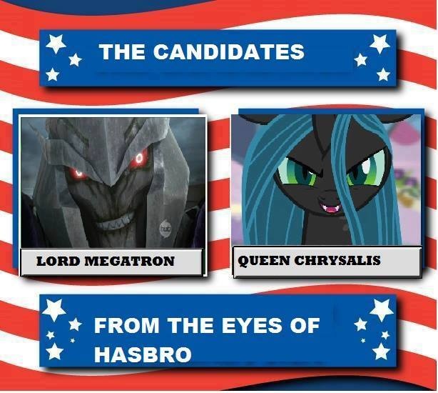 #1269819 - safe, queen chrysalis, 2016 us presidential election, clash of hasbro's titans ...