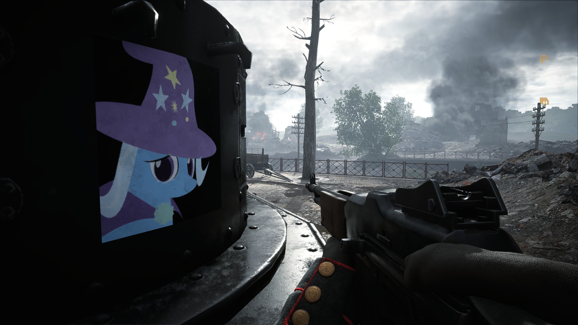 #1281102 - safe, trixie, pony, unicorn, battlefield, battlefield 1 ...