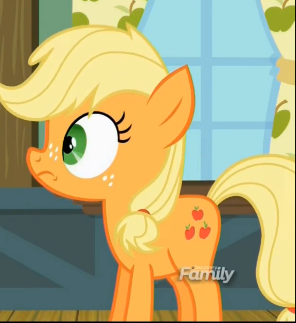 #1268012 - applejack, cute, discovery family logo, earth pony, female ...