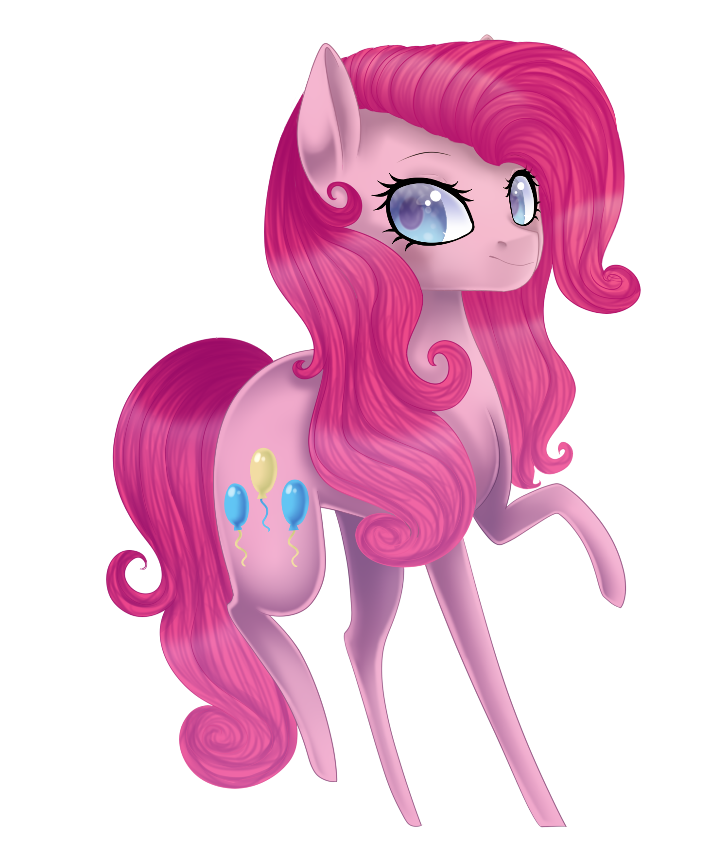 #1297759 - safe, artist:bonniebatman, pinkie pie, female, raised hoof ...