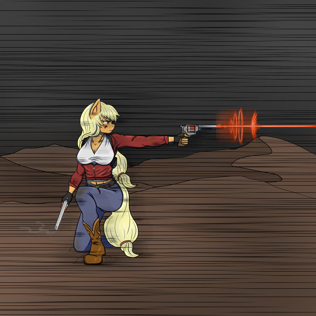 #1311936 - safe, artist:nwinter3, applejack, anthro, plantigrade anthro ...