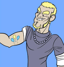 #1093418 - safe, human, animated, brony, cutie mark, fanboys, flexing ...