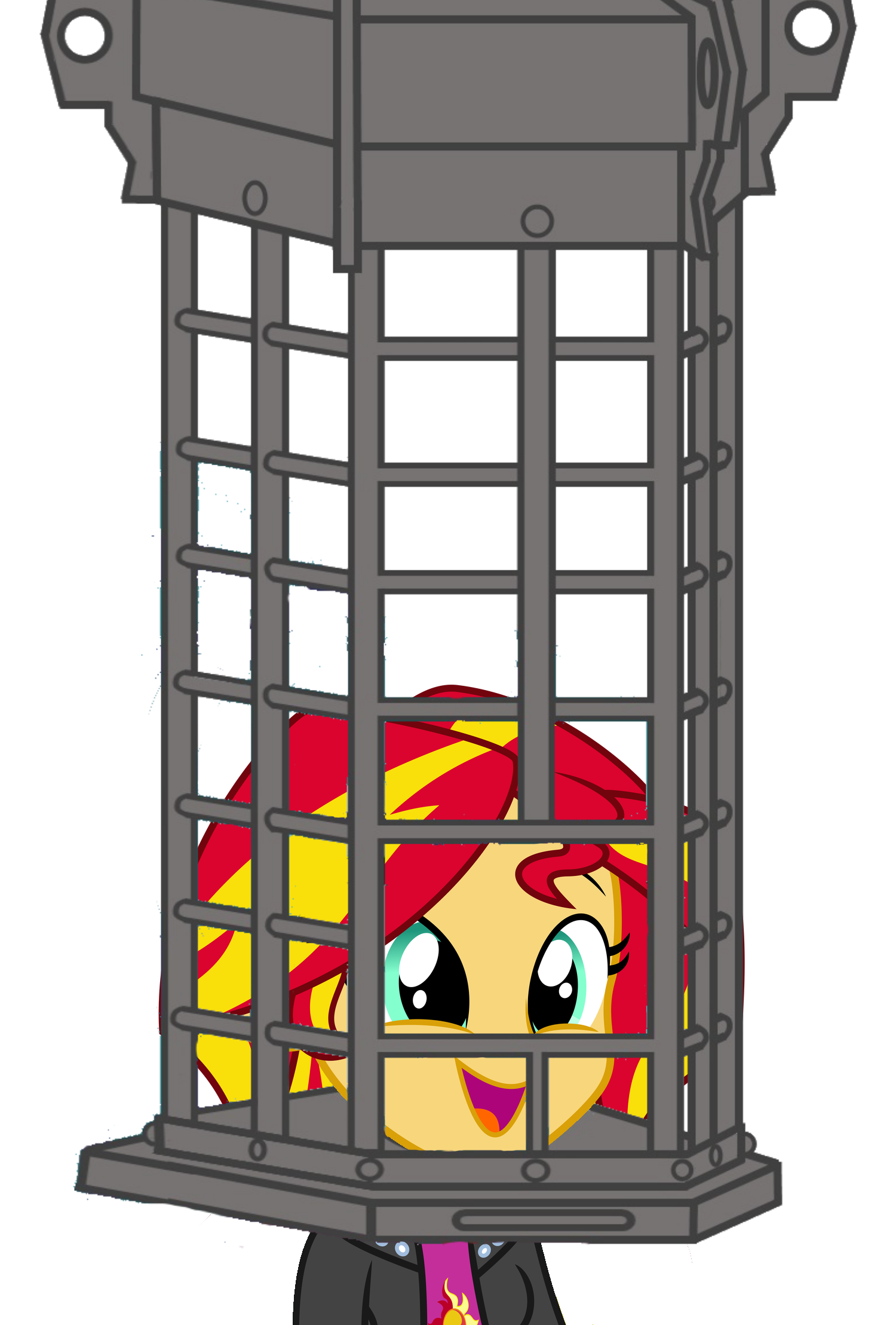 #1093899 - safe, sunset shimmer, equestria girls, bloodborne, cage ...