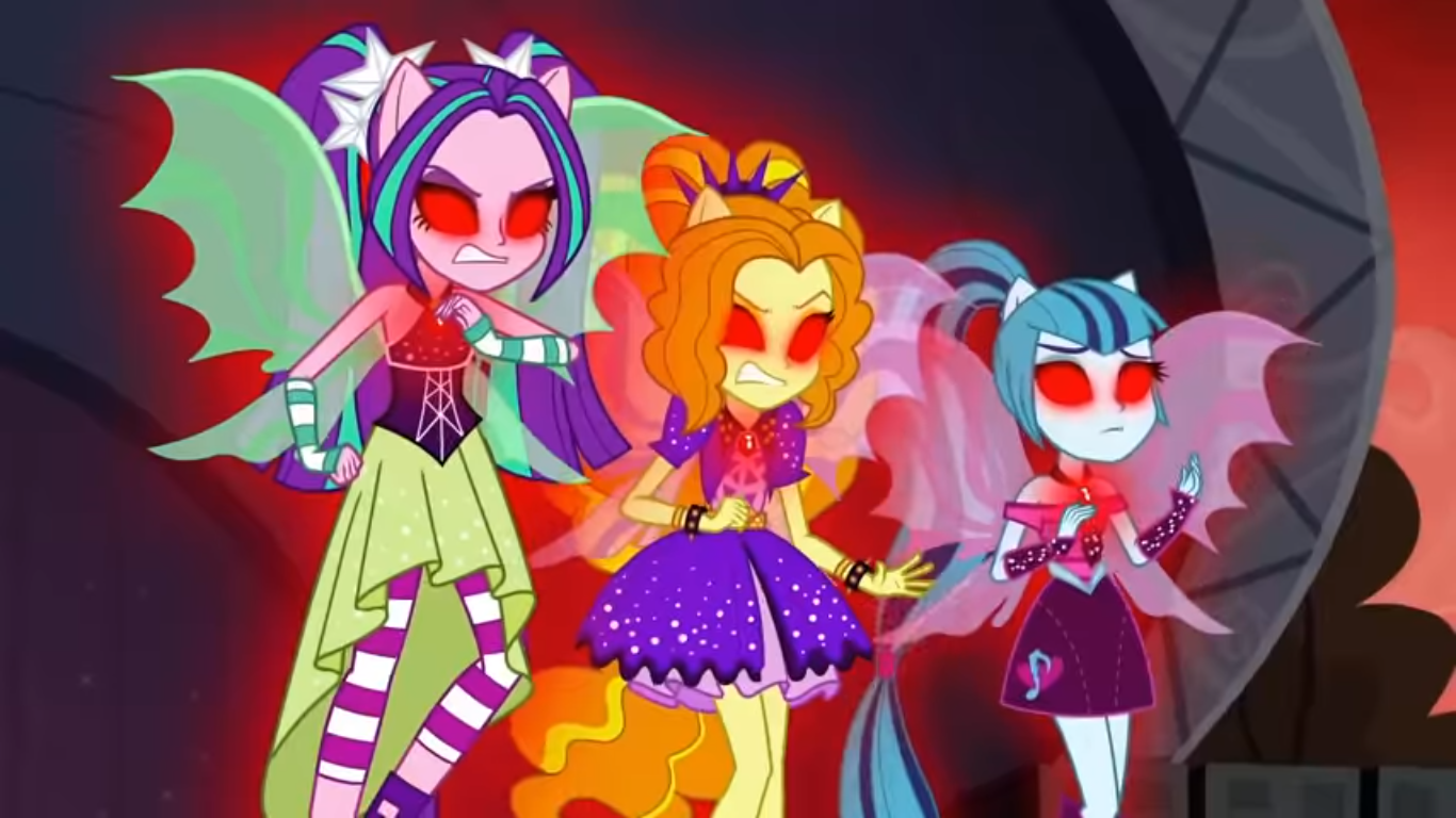 #1106732 - safe, screencap, adagio dazzle, aria blaze, sonata dusk ...