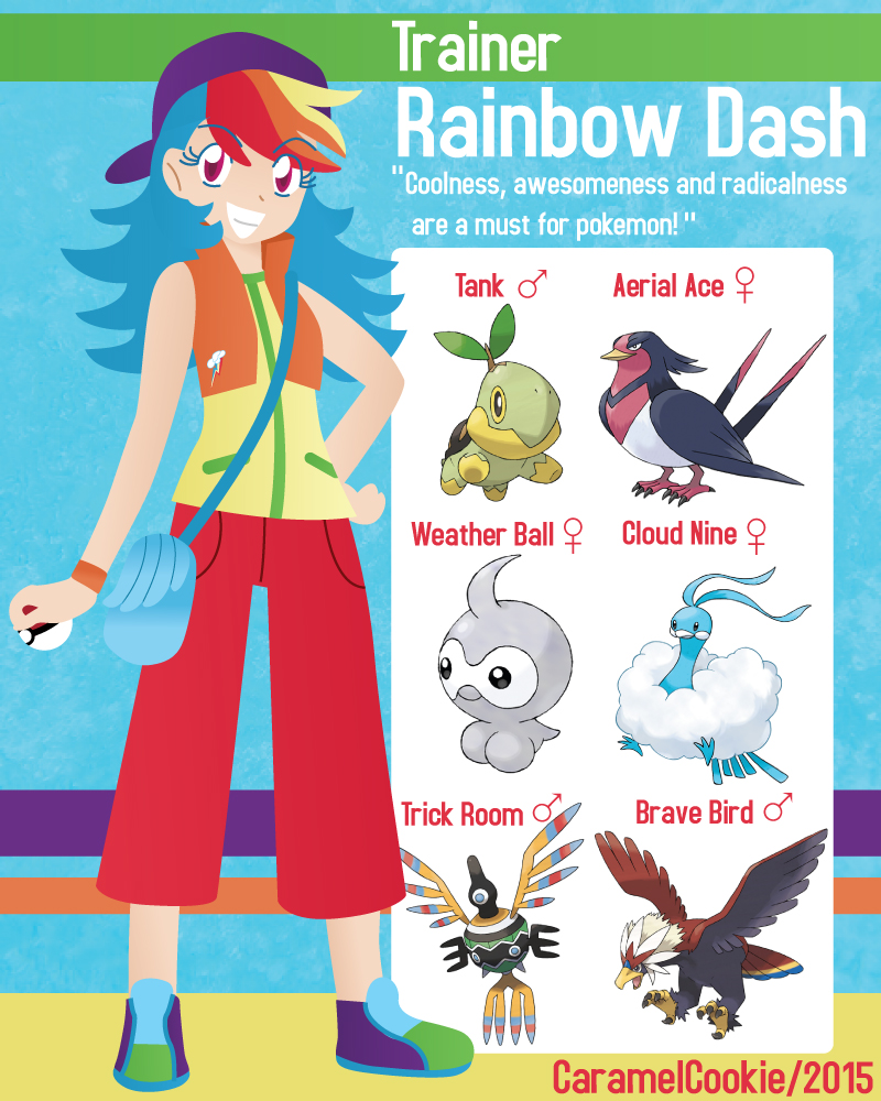 #1112696 - safe, artist:caramelcookie, rainbow dash, altaria, braviary ...