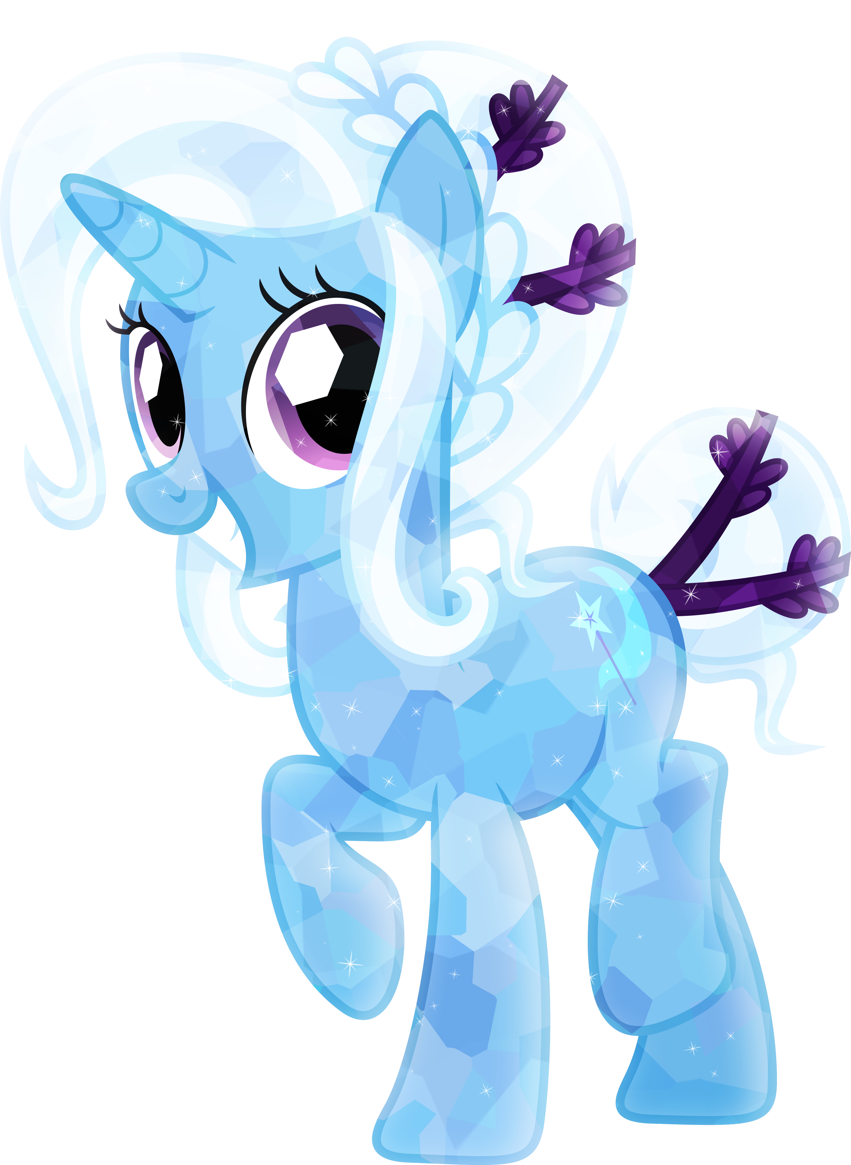 #1118175 - safe, artist:xebck, trixie, crystal pony, pony, g4, crystal ...
