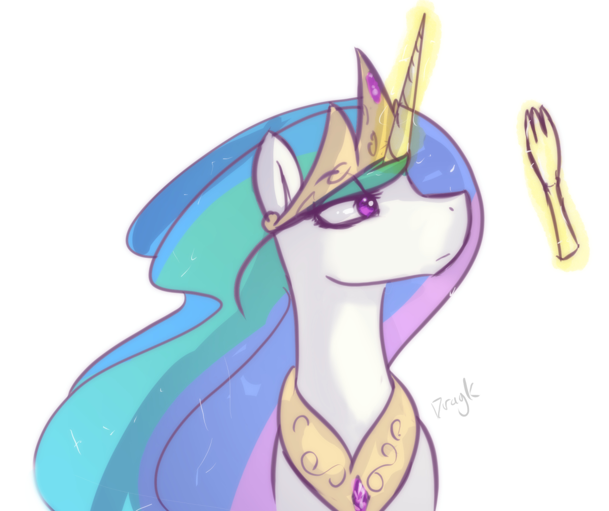 #1143315 - safe, artist:dragk, princess celestia, pony, g4, no second ...