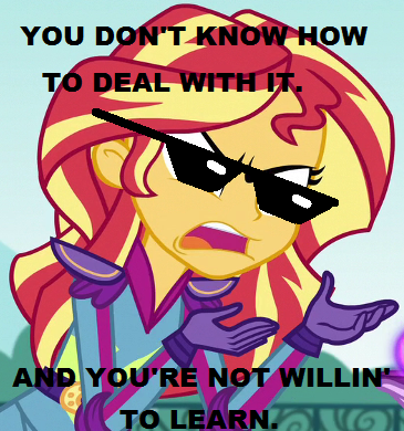 #1127033 - safe, edit, edited screencap, screencap, sunset shimmer ...