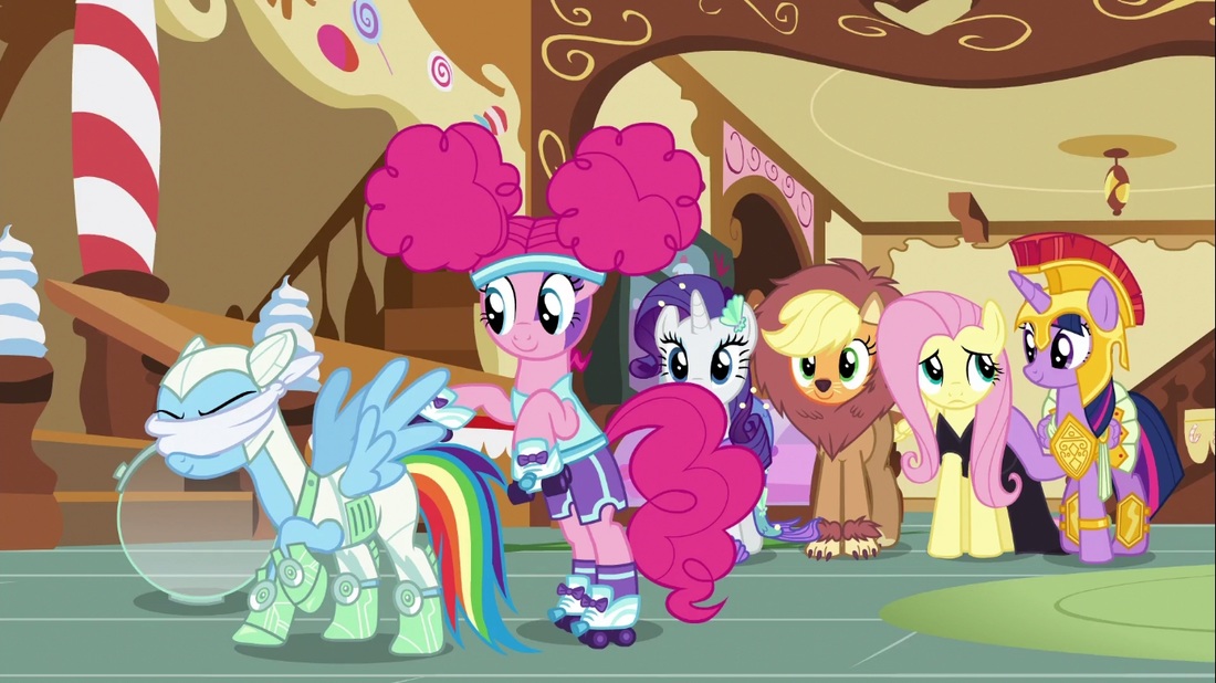 #1149261 - safe, screencap, applejack, fluttershy, pinkie pie, rainbow ...