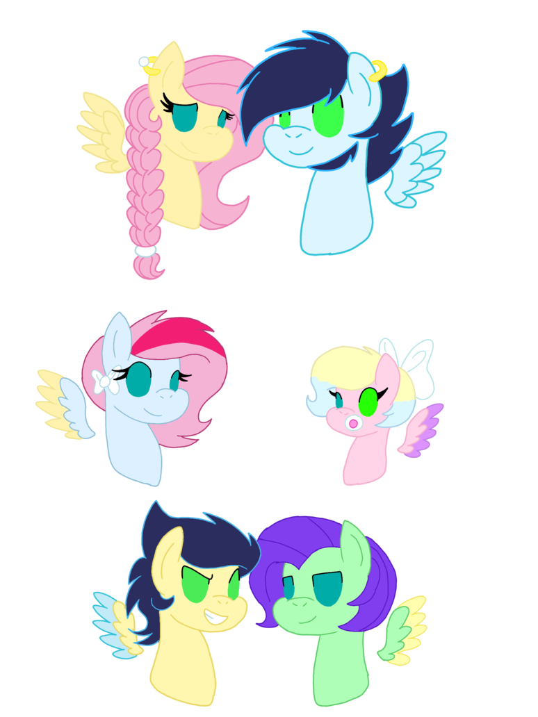 #1178603 - safe, artist:smileverse, fluttershy, soarin', oc, pony ...
