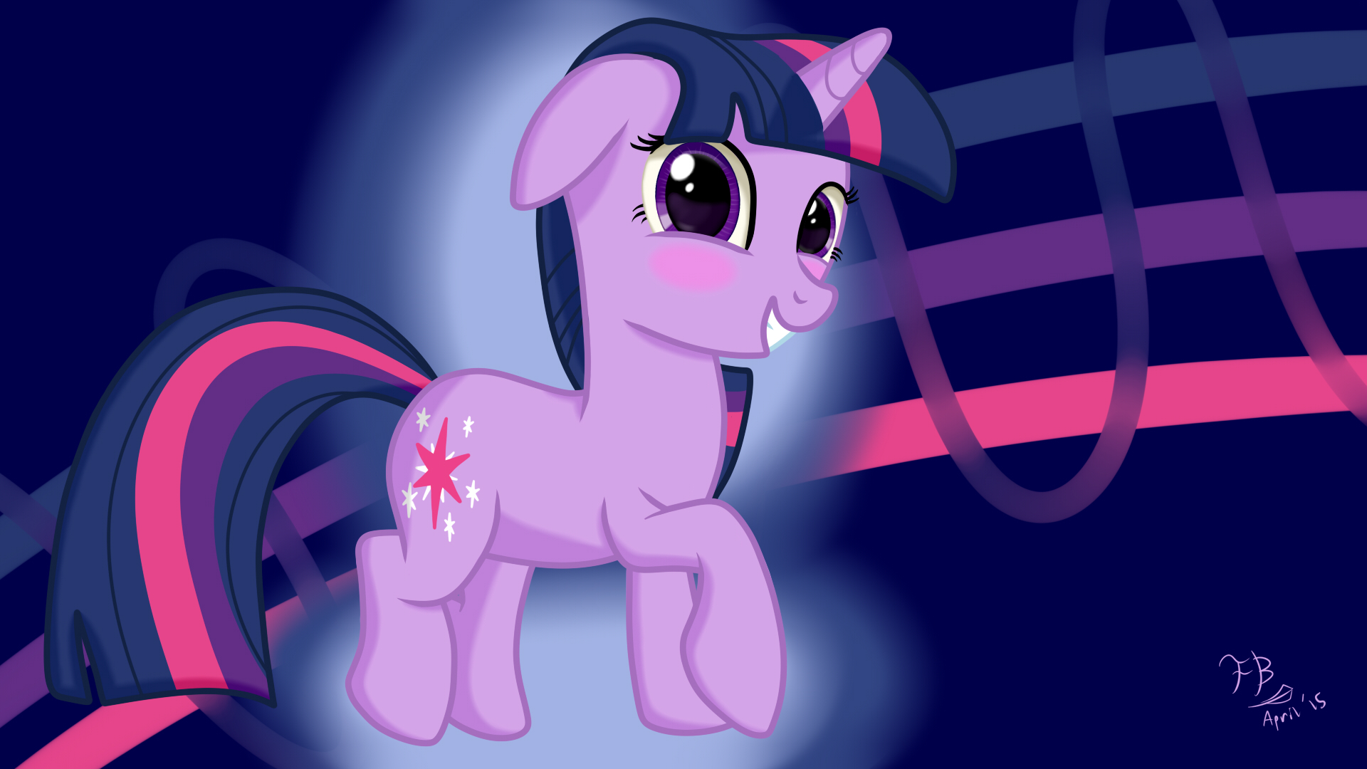 #1190390 - safe, artist:simplyfeatherbrain, twilight sparkle, blushing ...