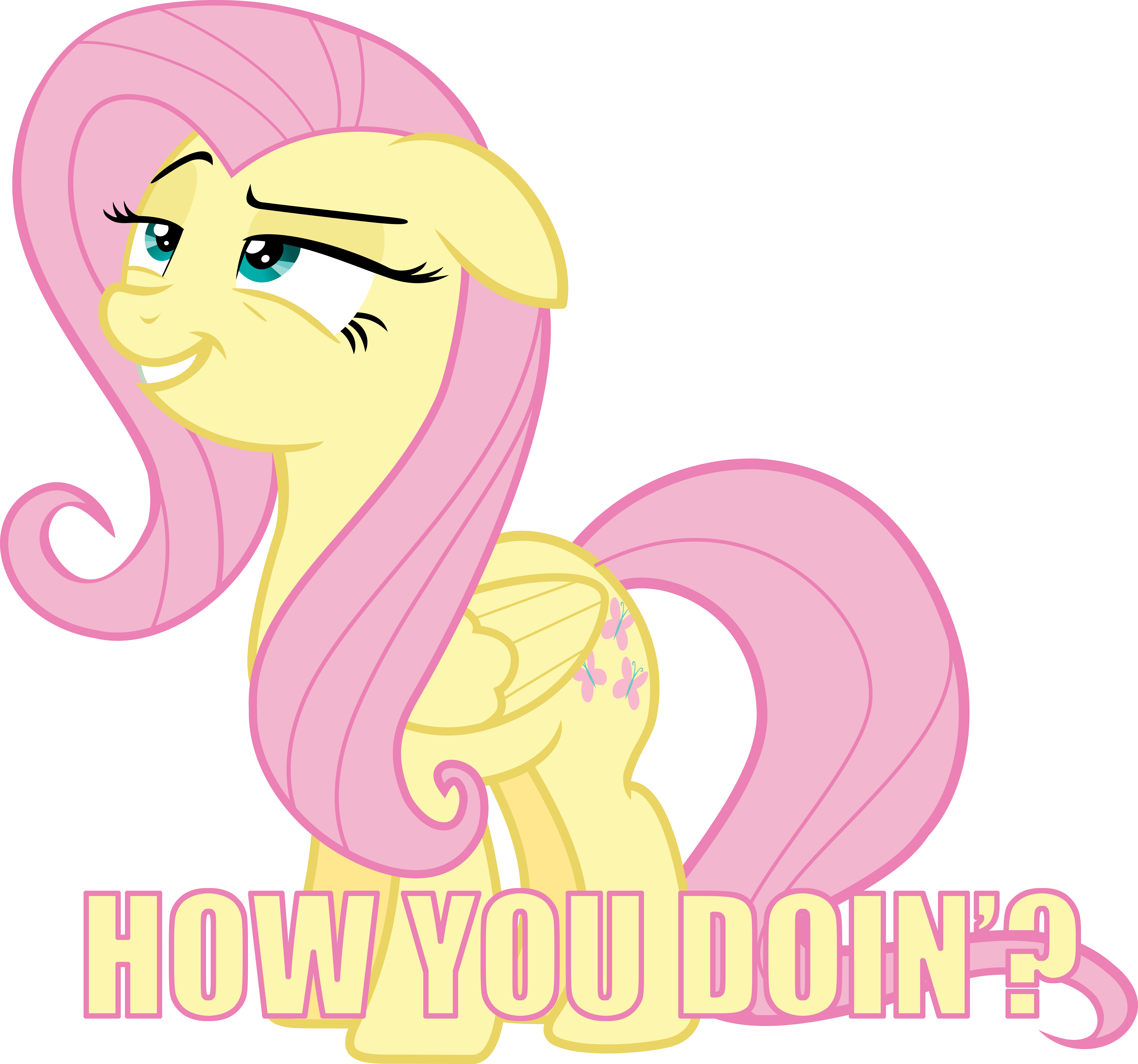 #1249640 - safe, fluttershy, g4, absurd resolution, female, flirting ...