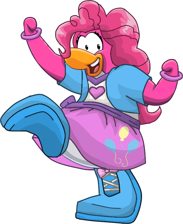 #1261096 - safe, pinkie pie, penguin, equestria girls, club penguin ...