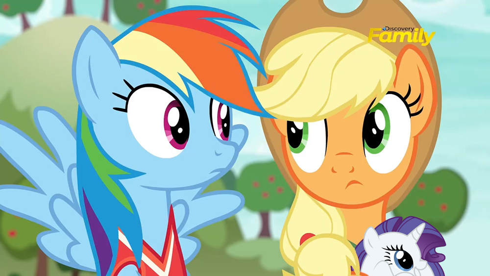 #1240435 - safe, edit, edited screencap, screencap, applejack, rainbow ...
