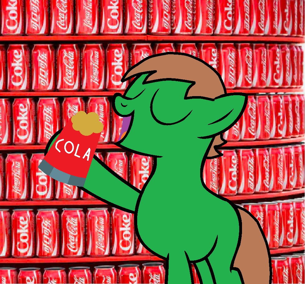 #1329845 - coca-cola, drinking, earth pony, oc, oc:ian, oc only, pony ...