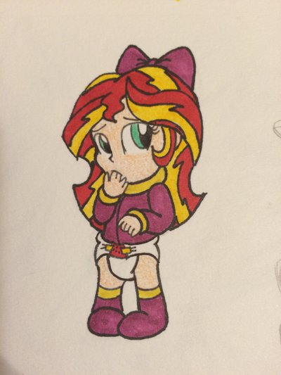 #1341577 - safe, artist:crystal2riolu, sunset shimmer, equestria girls ...