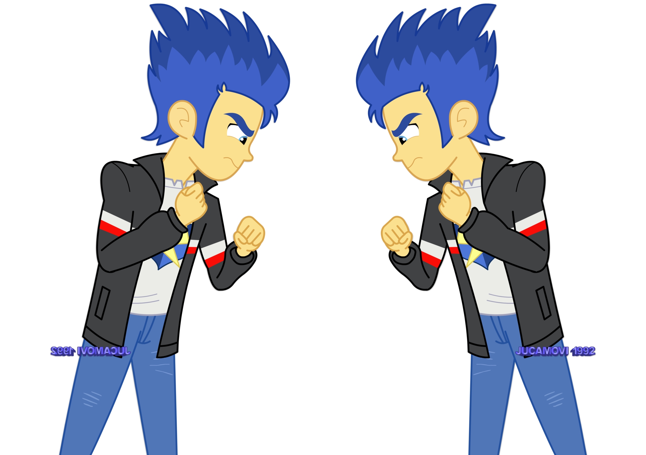 #1331329 - safe, artist:jucamovi1992, edit, flash sentry, equestria ...