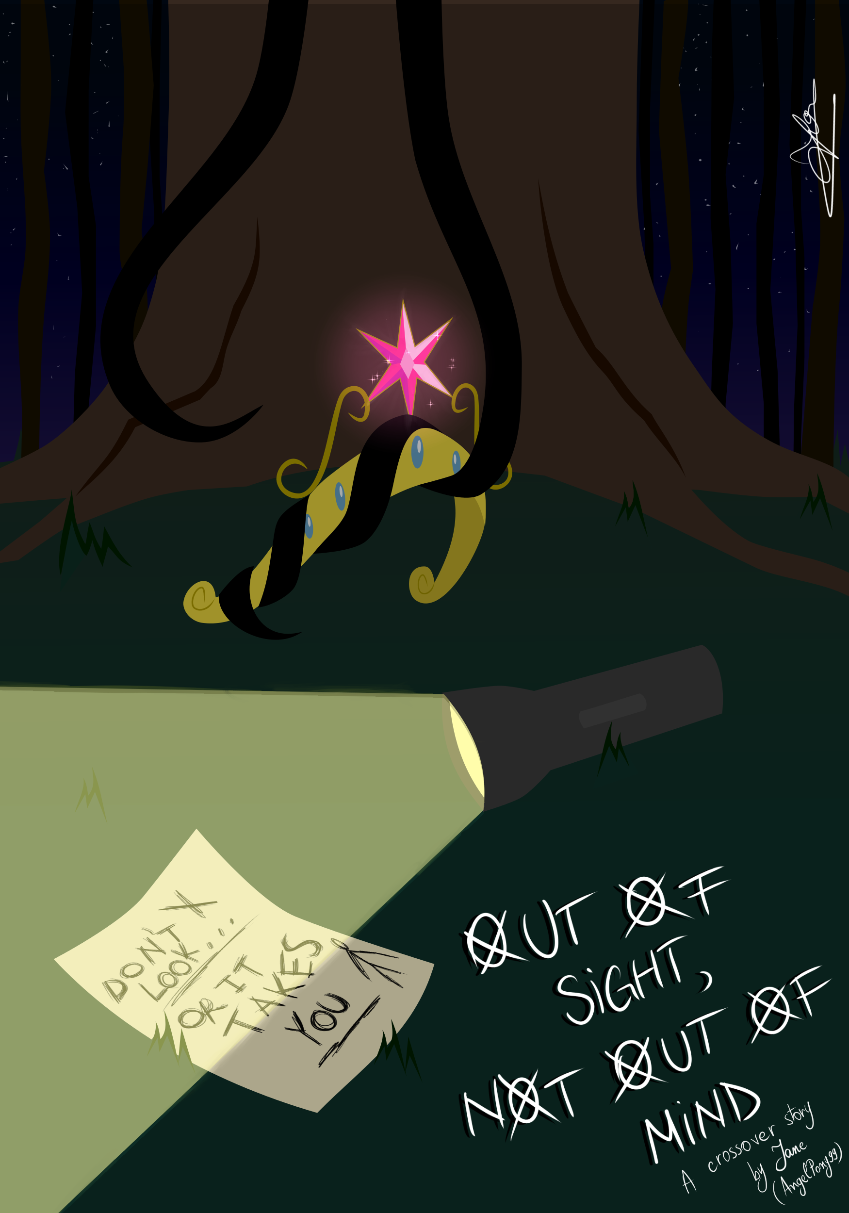 #1335719 - semi-grimdark, artist:angelpony99, fanfic:out of sight no ...