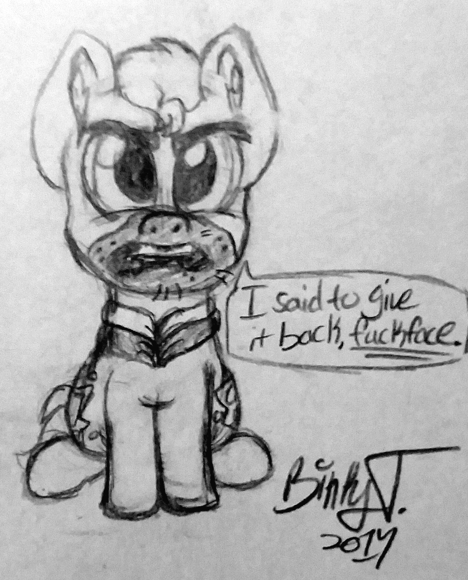 #1571726 - safe, artist:binkyt11, derpibooru exclusive, biff, earth ...