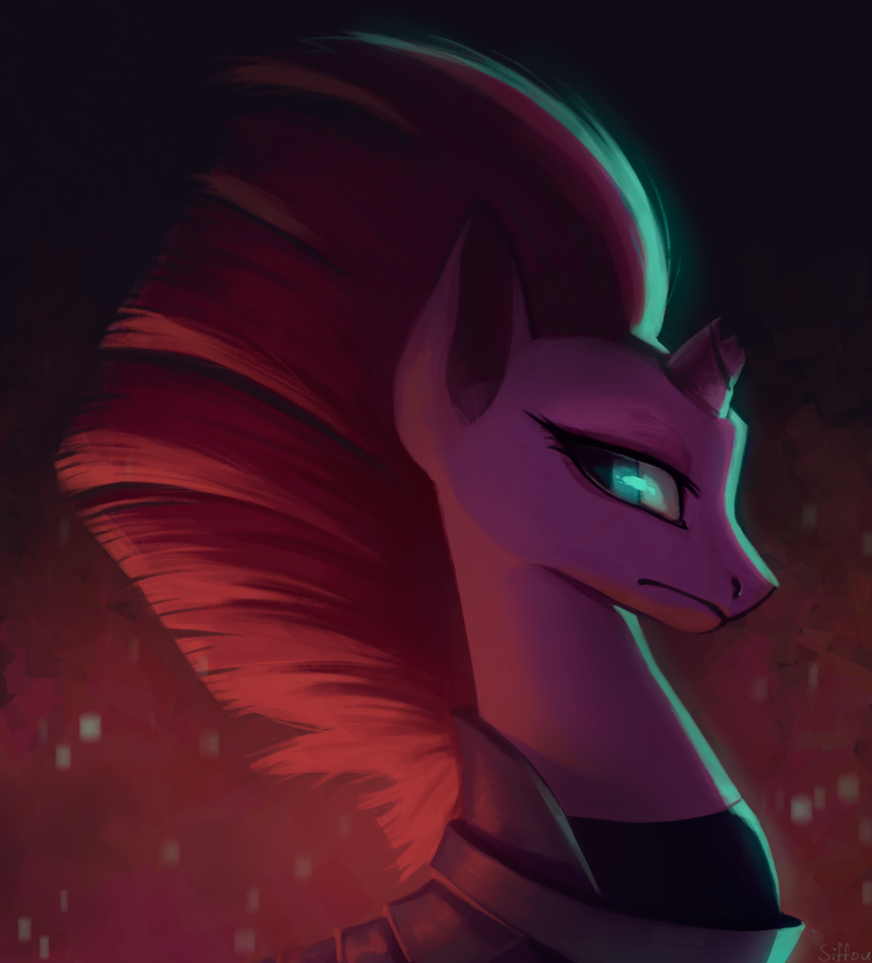 #1573766 - safe, artist:siffou, tempest shadow, pony, unicorn, g4, my ...