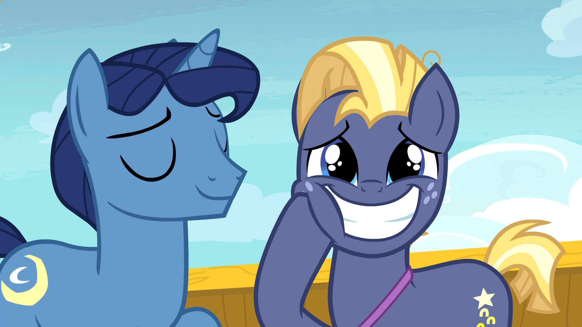 #1554327 - safe, screencap, night light, star tracker, earth pony, pony ...