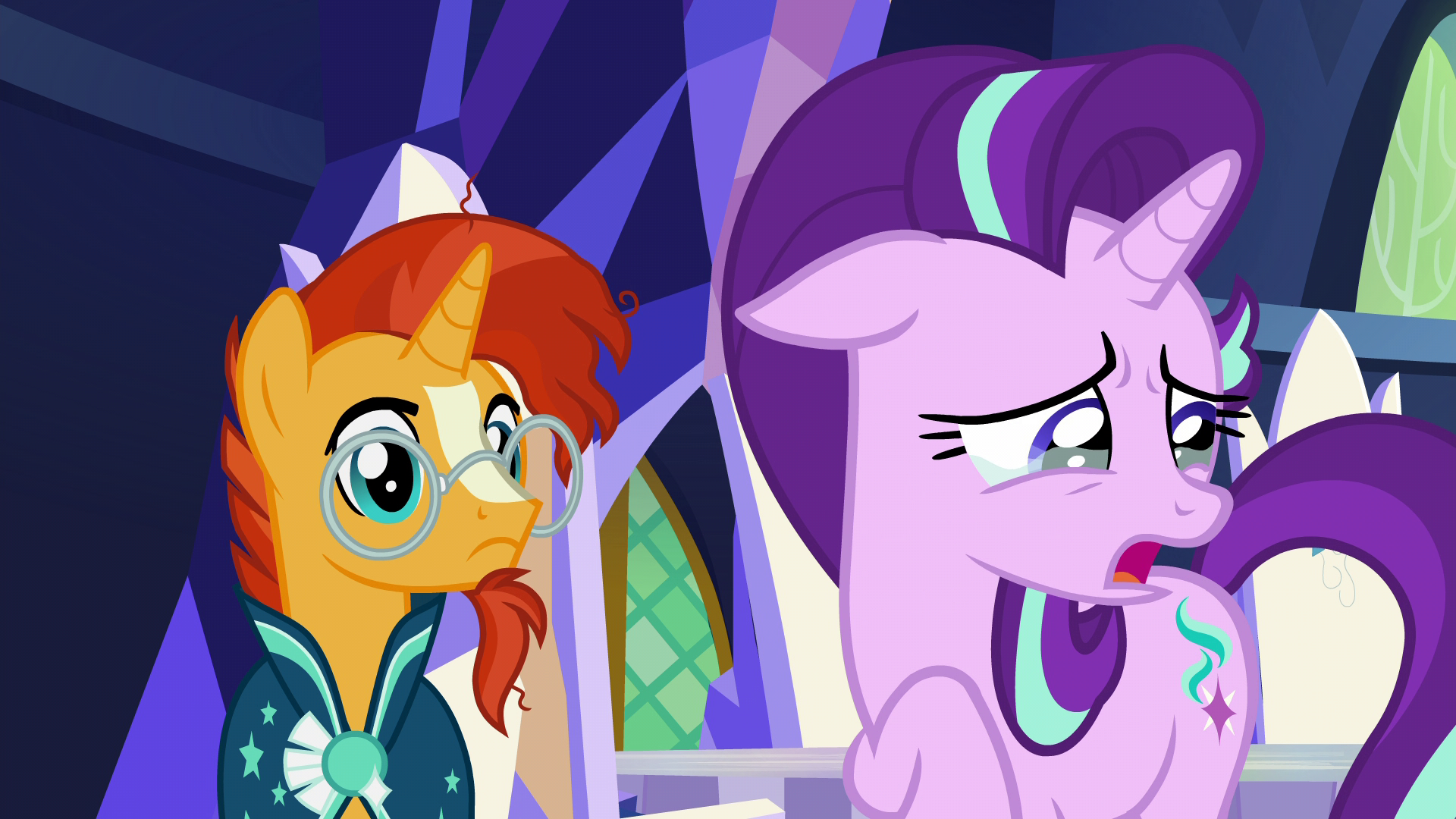 #1554908 - safe, screencap, starlight glimmer, sunburst, pony, unicorn ...