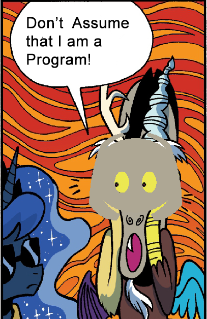 #1580028 - safe, edit, discord, princess luna, friends forever, idw ...