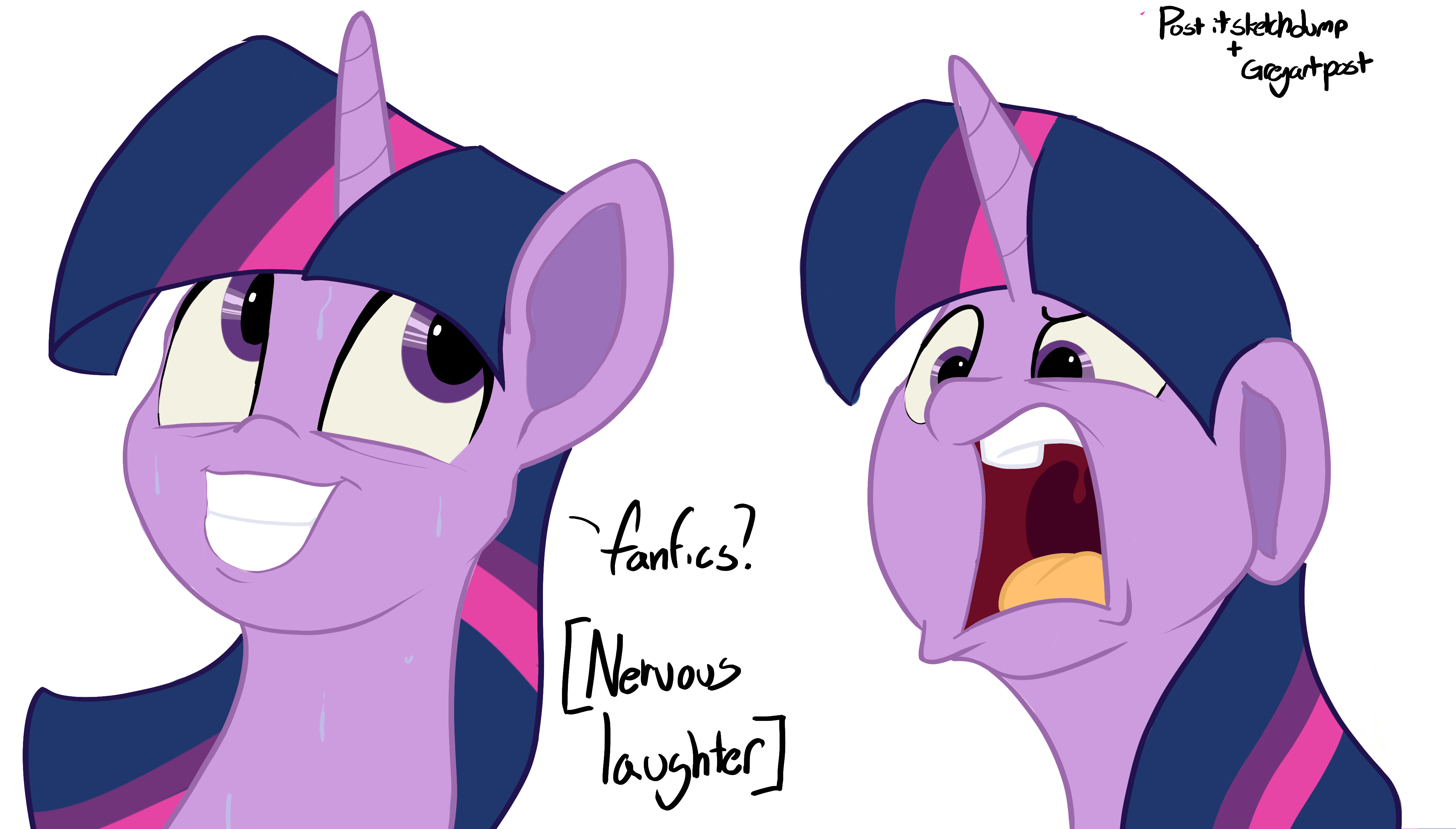 #1582103 - safe, artist:greyscaleart, artist:post-it, twilight sparkle ...