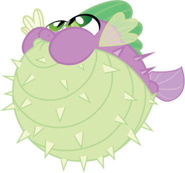 #1605500 - safe, spike, fish, puffer fish, my little pony: the movie ...