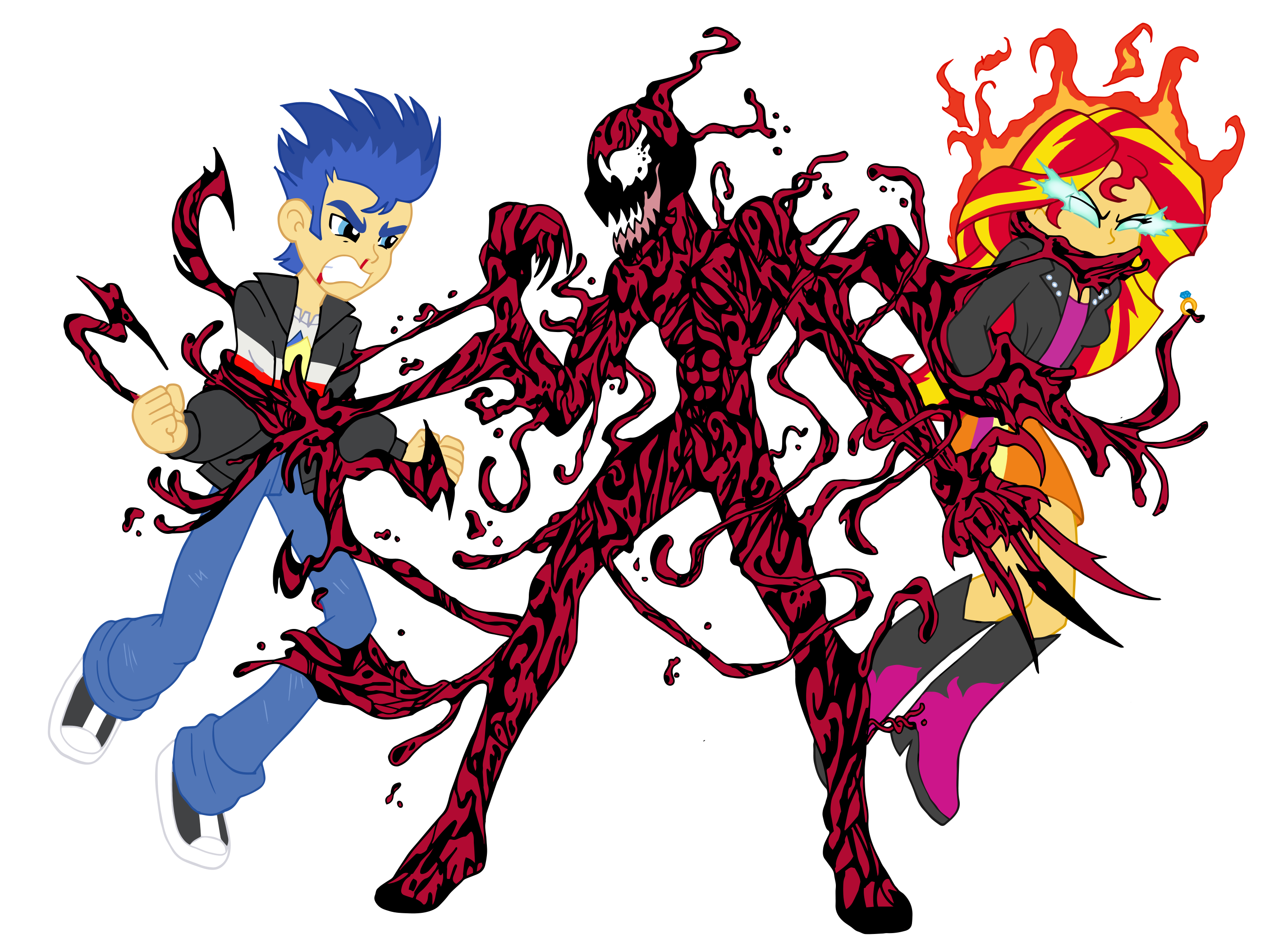 #1612371 - semi-grimdark, artist:edcom02, artist:jmkplover, flash ...