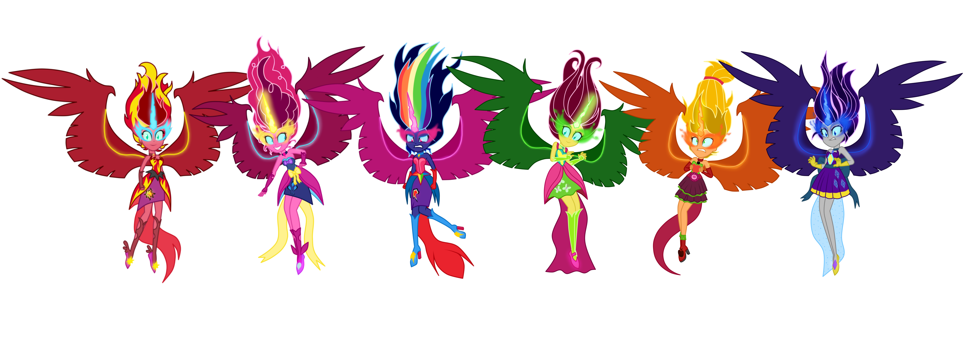 #1368716 - safe, artist:mixiepie, applejack, fluttershy, pinkie pie, rainbow dash, rarity, sci ...