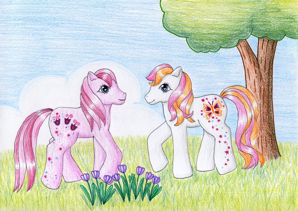 #1372353 - safe, artist:normaleeinsane, fairy dust (g3), tulip twinkle ...