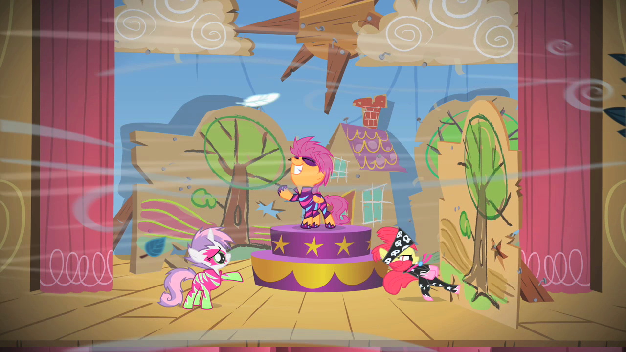 #1374953 - safe, screencap, apple bloom, scootaloo, sweetie belle, pony ...