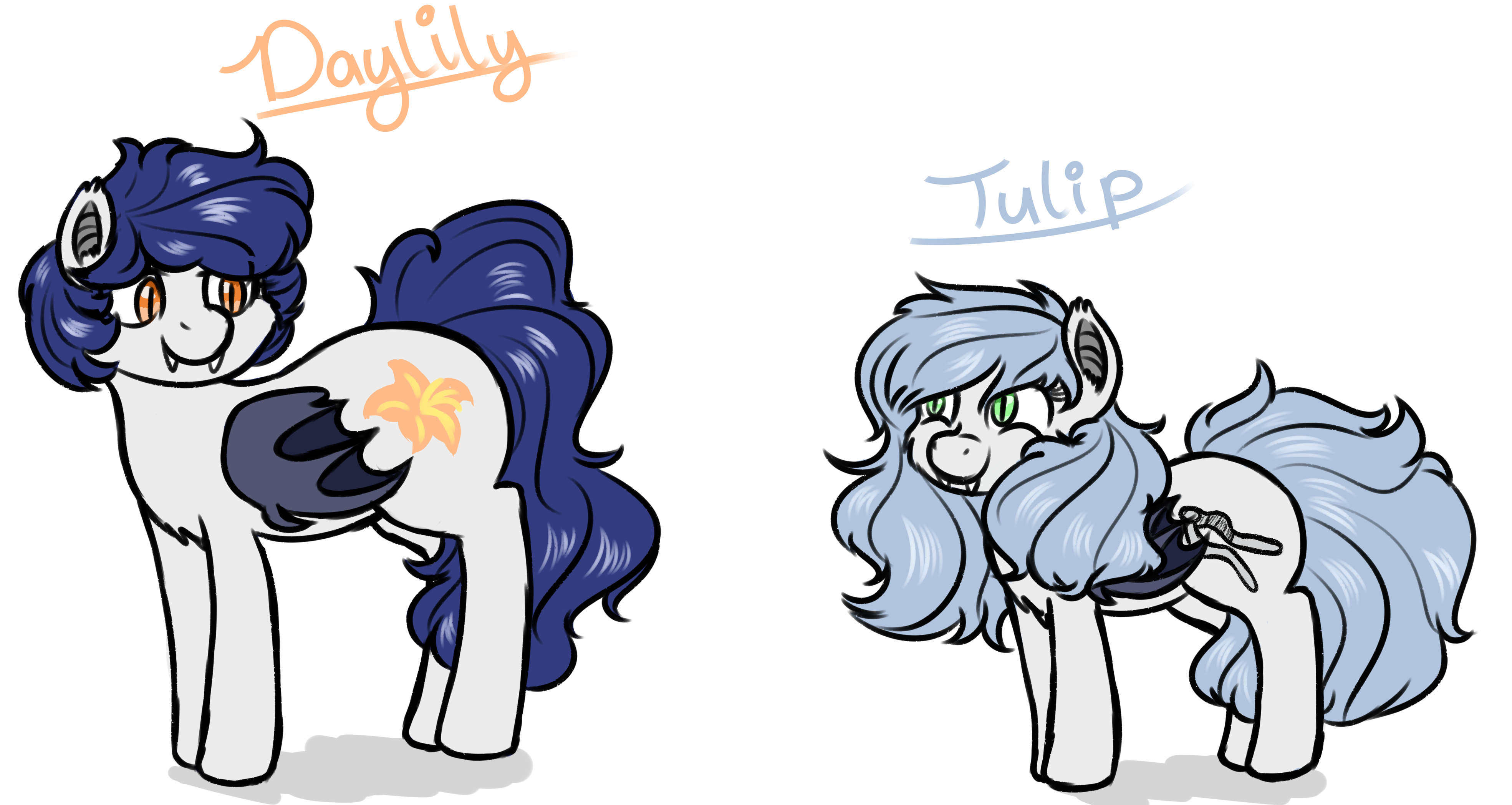 #1386086 - safe, artist:hipsanon, oc, oc only, oc:daylily, oc:tulip ...