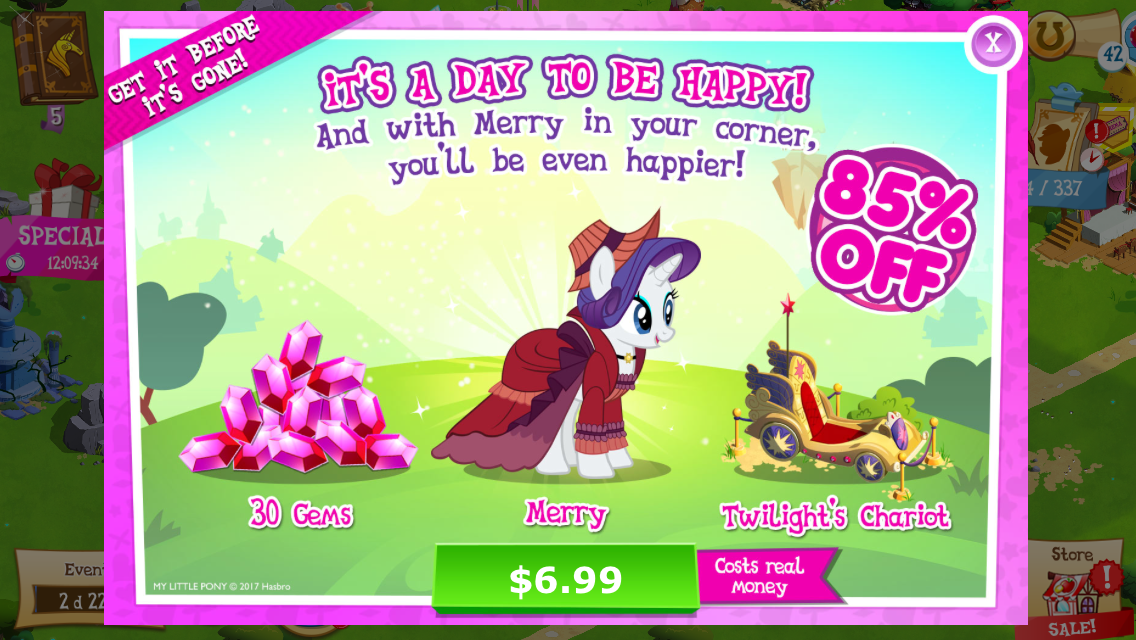 #1391771 - safe, gameloft, merry, rarity, official, advertisement ...