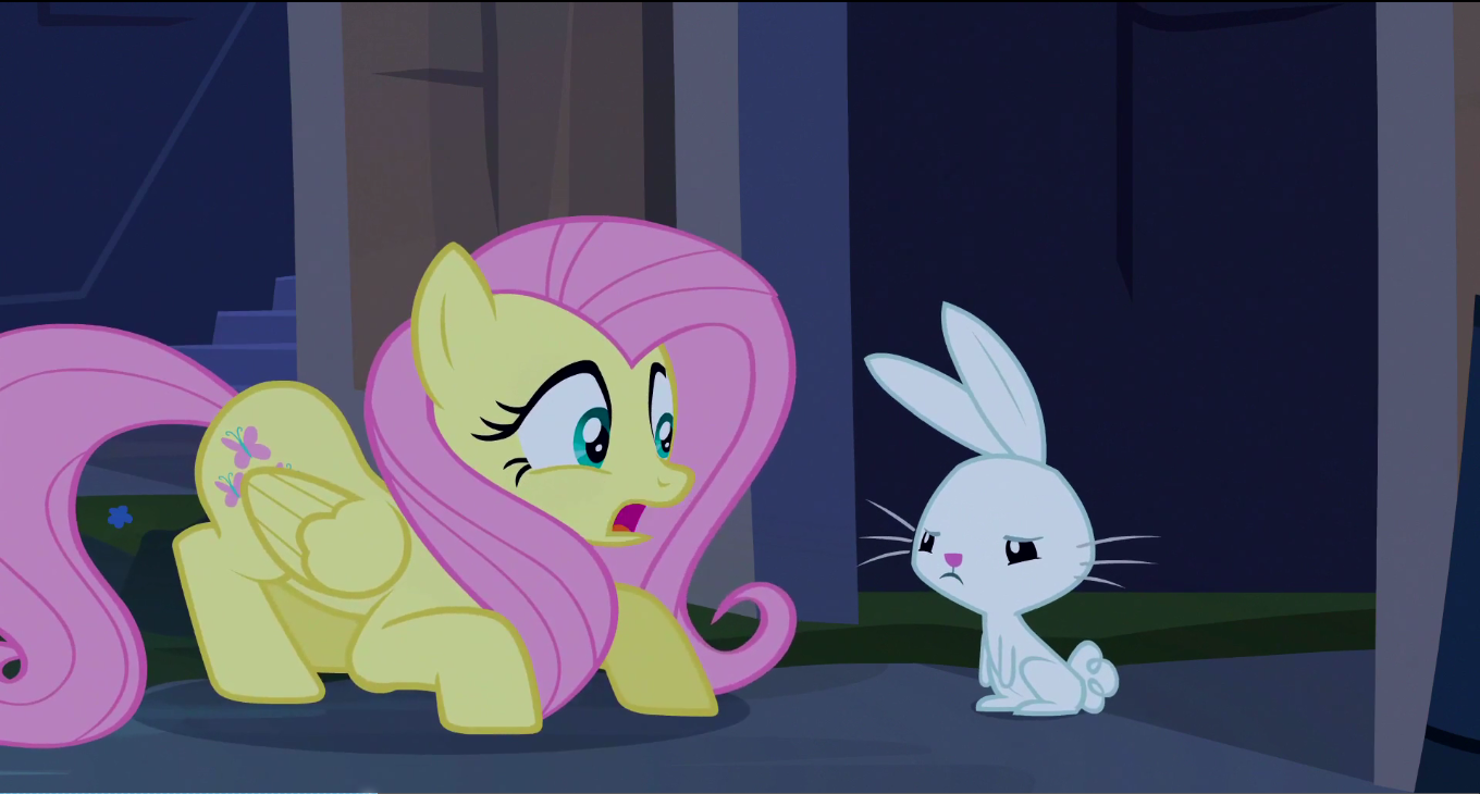 #1393381 - safe, screencap, angel bunny, fluttershy, pony, castle mane ...