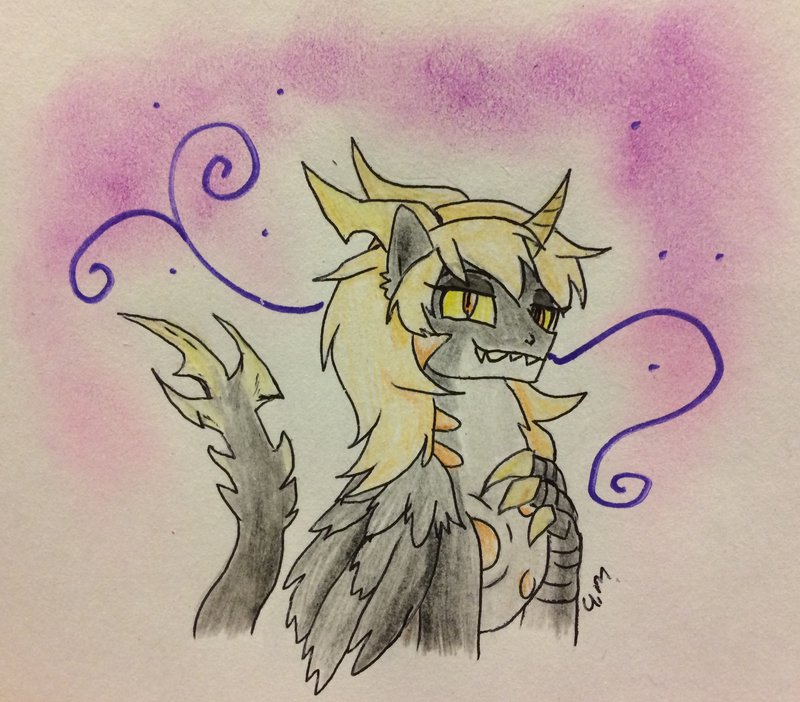 #1381474 - safe, artist:fallenangel5414, alicorn, kaiju, kaiju pony ...