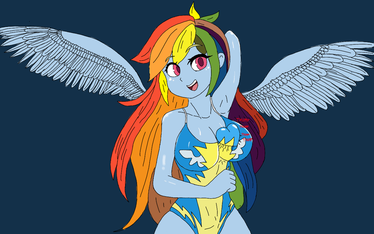 1409473 Suggestive Artist Brightenight Heart Rainbow Dash Anthro