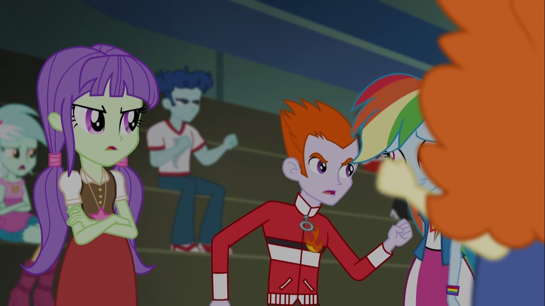 #1420758 - safe, screencap, curly winds, golden hazel, heath burns ...